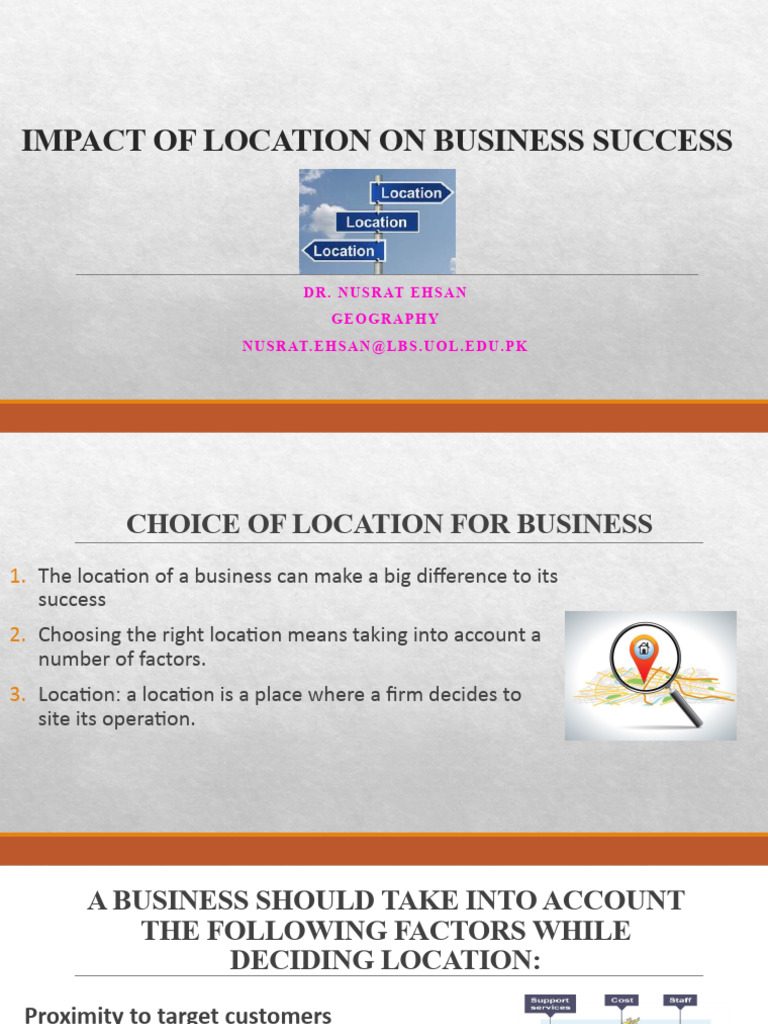 Location's Role in Business Success | PDF | Prices | Interest