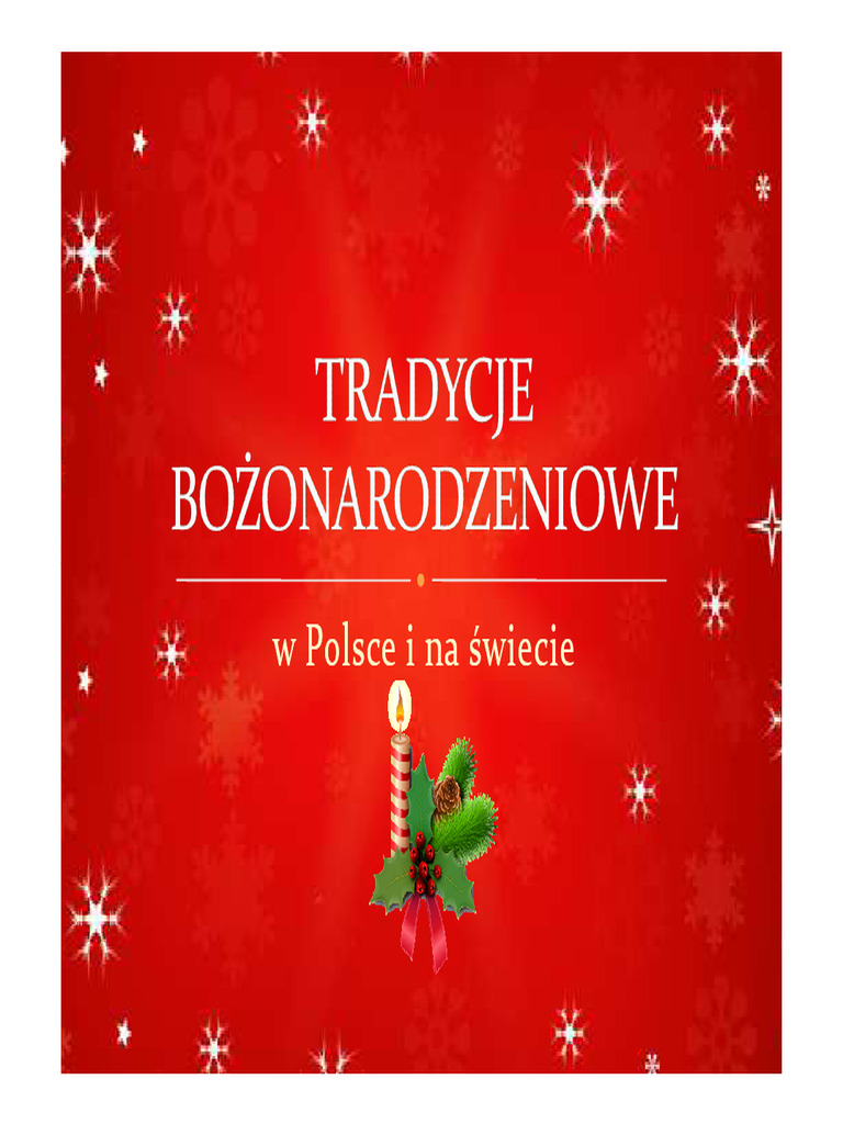 Tradycje Bozonarodzeniowe W Polsce I Na Swiecie | PDF Tradycje Bozonarodzeniowe W Polsce I Na Swiecie | PDF