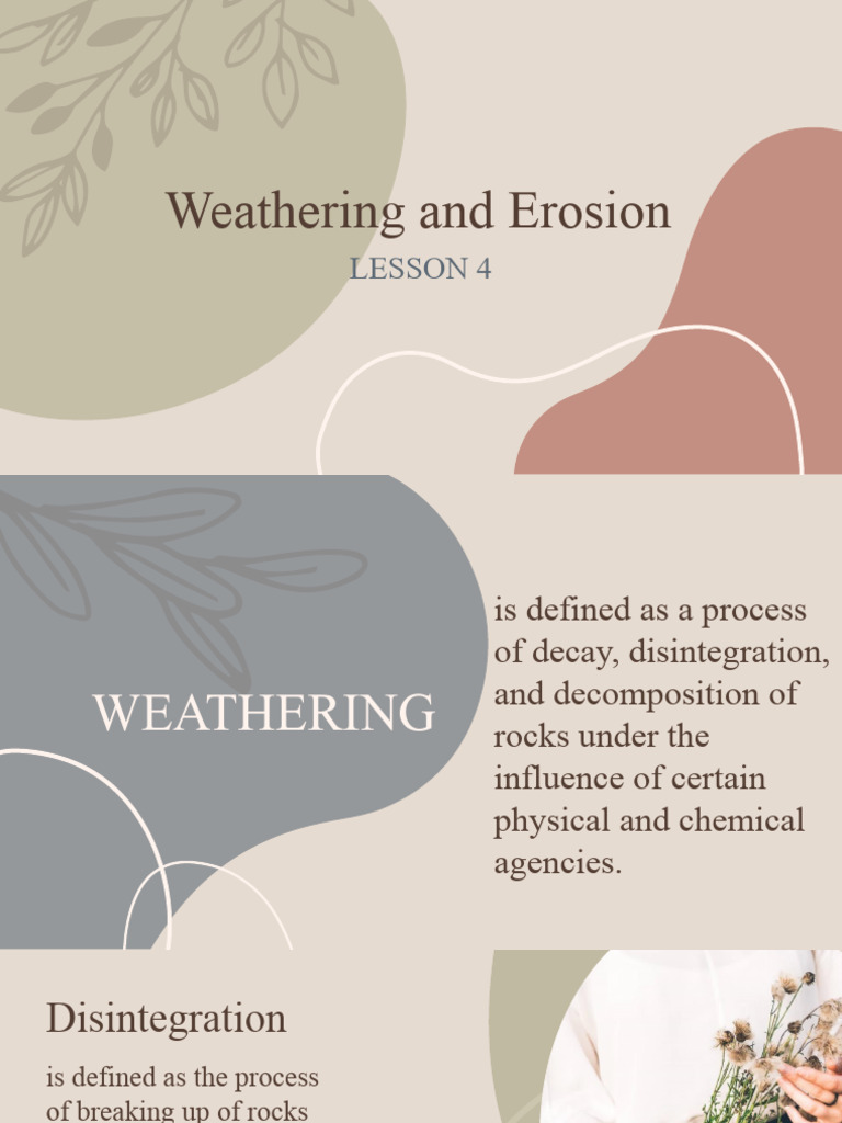 Weathering and Erosion Lesson 4 | PDF | Weathering | Erosion