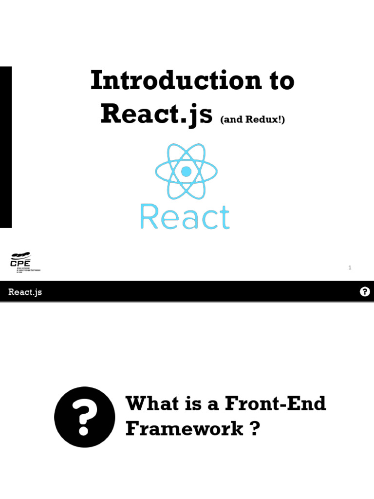 Introduction to React.js and Redux | PDF | Document Object Model | World Wide Web