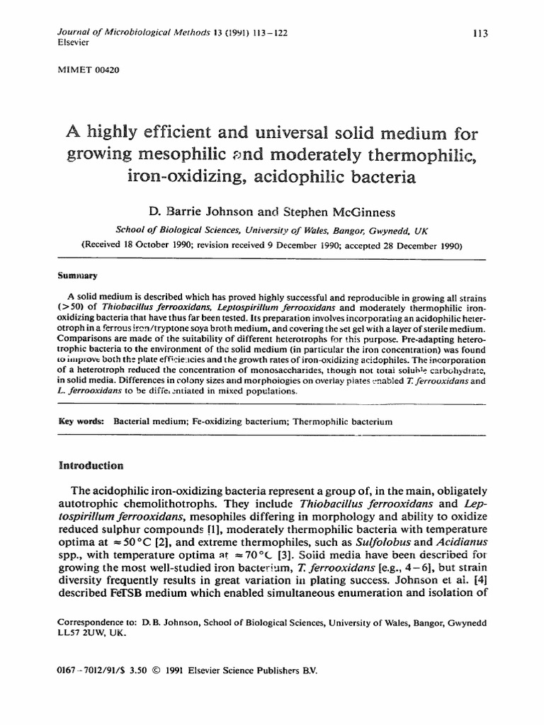 A Highly Effecient and Universal Solid Medium For Growing Mesophilic ... A Highly Effecient and Universal Solid Medium For Growing Mesophilic ...