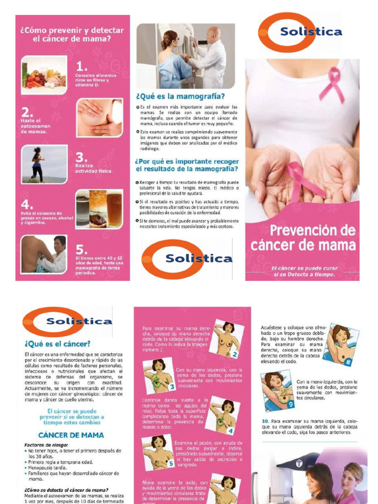 Cancer de Mama Triptico | PDF Cancer de Mama Triptico | PDF