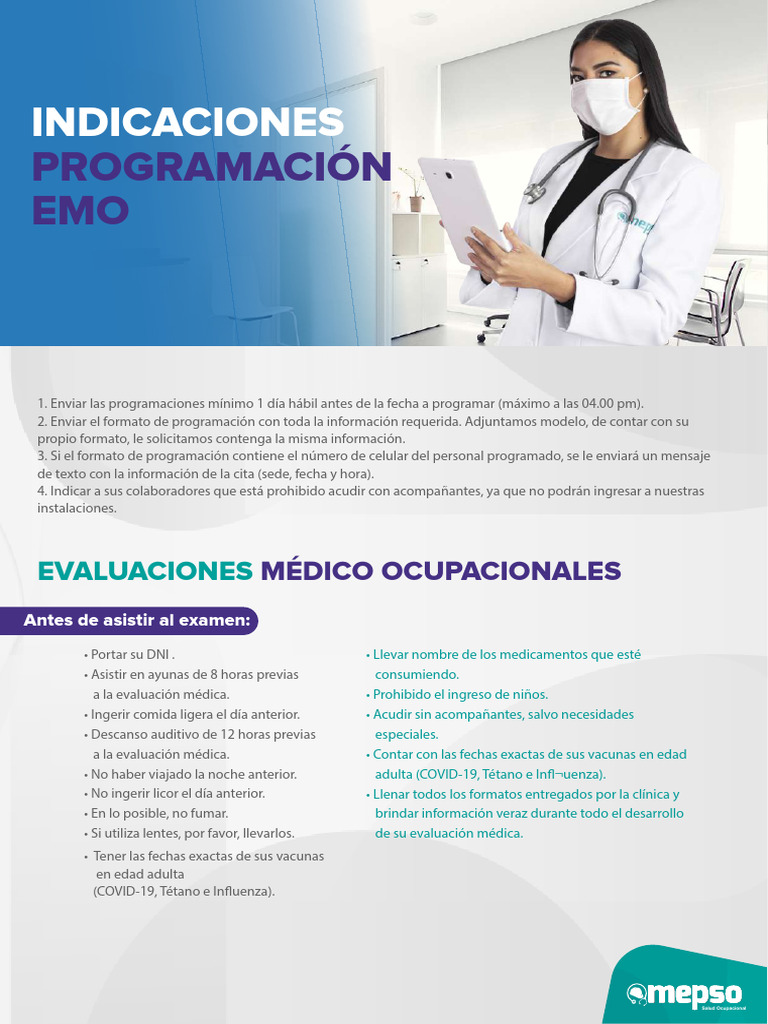 Indicaciones - Plano Emo v7 - v2 | PDF | Laboratorios | Medicina CLINICA