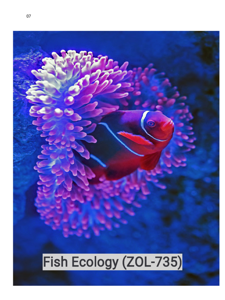 Fish Ecology by 2207 | PDF | Water | Oceans