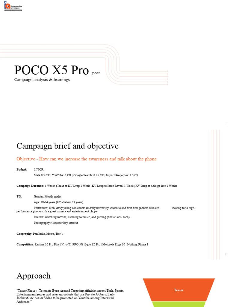 Poco - X5 campaign analysis deck | PDF