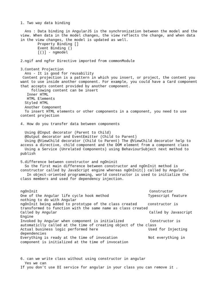 Angular Interviewquestions | PDF | Angular Js | Software Development Angular Interviewquestions | PDF | Angular Js | Software Development