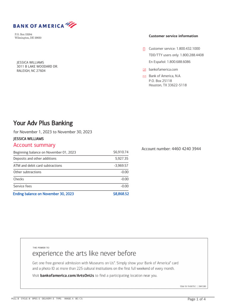 Customer Service & Account Summary | PDF
