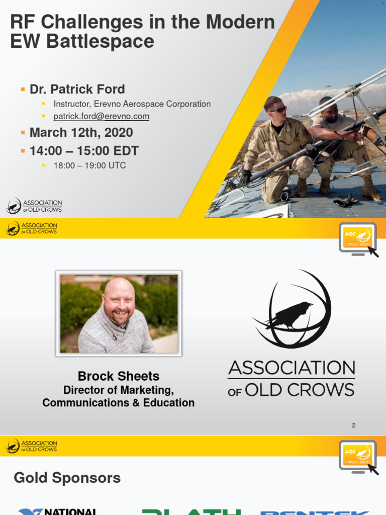 AOC Webinar - RF Challenges 3-12-21 | PDF | Antenna (Radio) | Wavelength