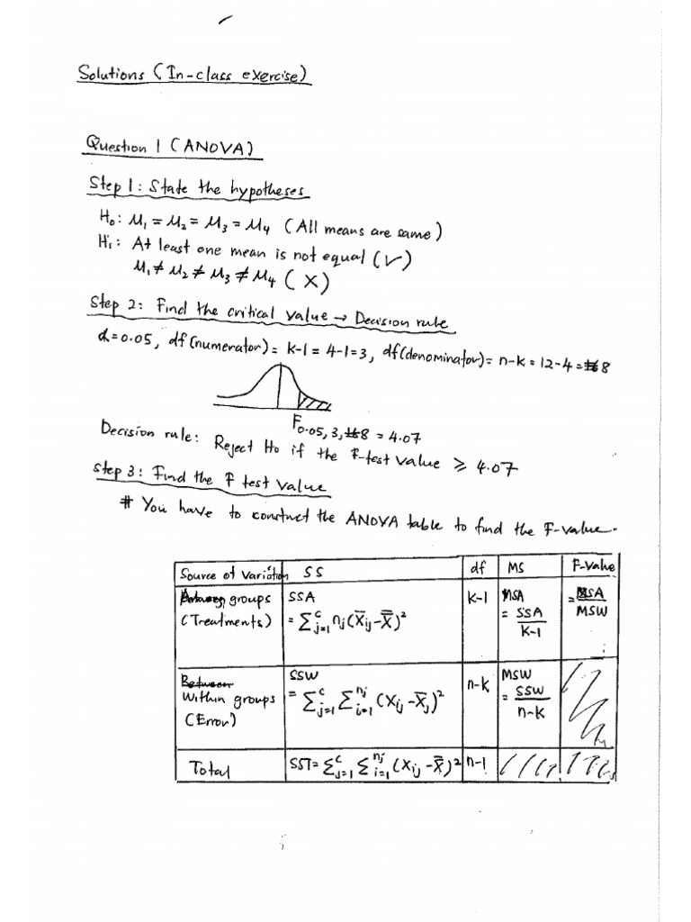 ANOVA Solution | PDF