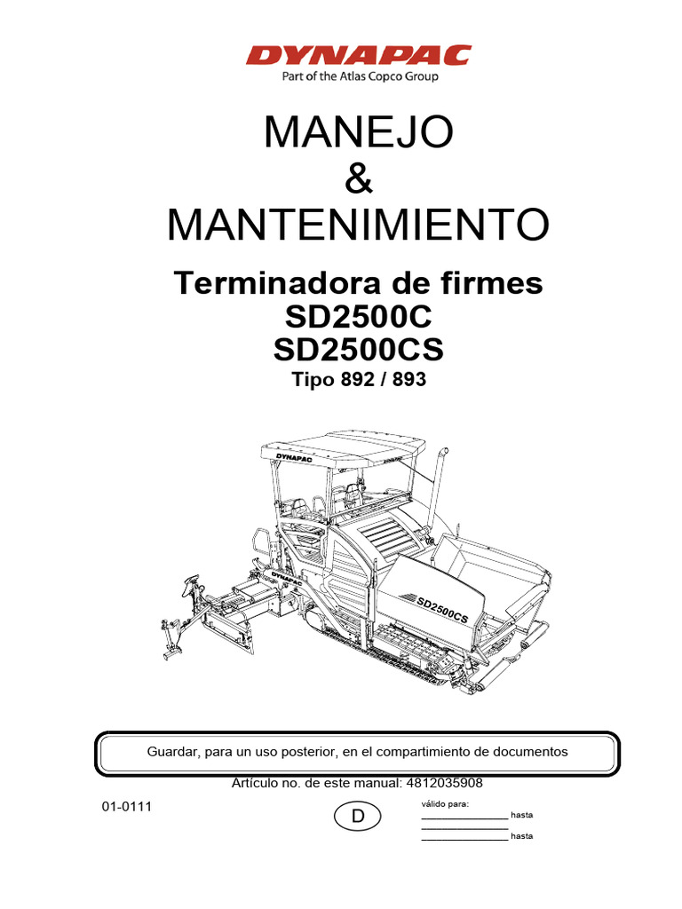 SD2500 01 Es | PDF