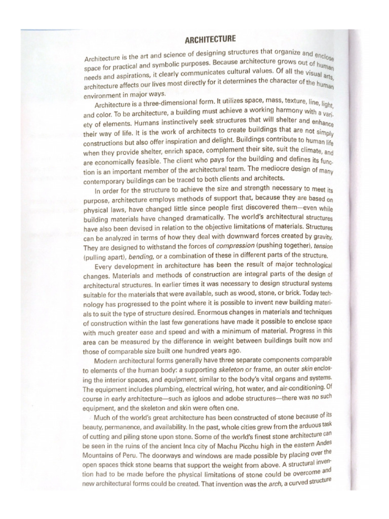 Architecture - Final Assignment | PDF