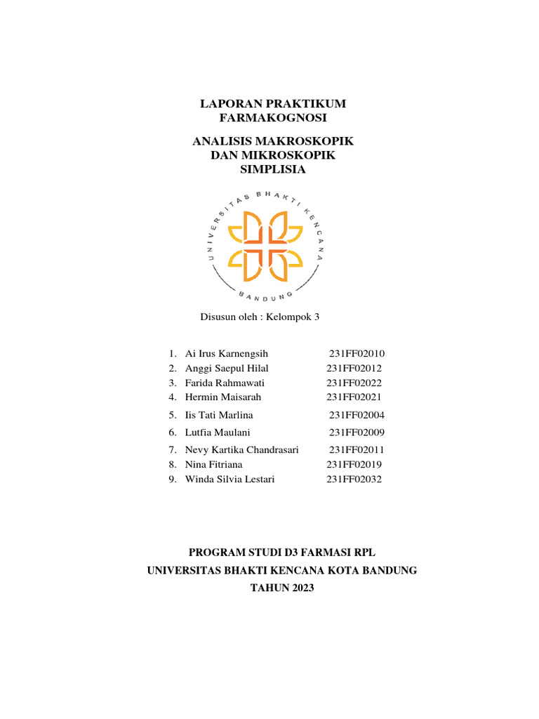 Farmakognosi Kelompok 3 Makroskopik Dan Mikroskopik | PDF