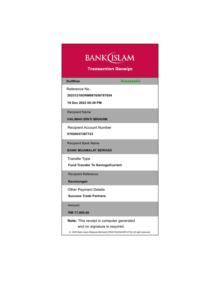 Disbursement of Profit - Halimah Binti Ibrahim | PDF | Finance & Money ...