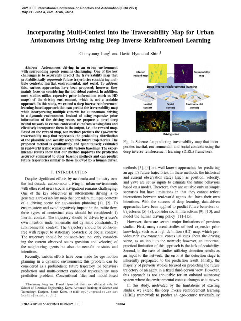 3515 Incorporating Multi-Context Into The Traversability Map For Urban Autonomous Driving Using ...
