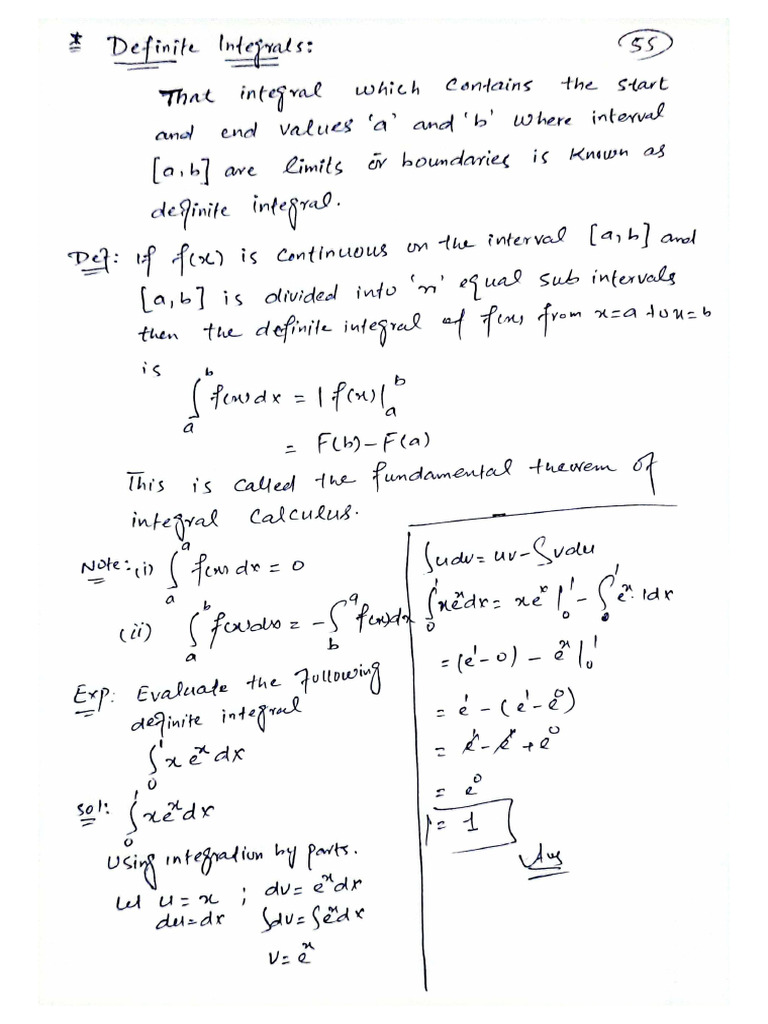Definite Integral | PDF