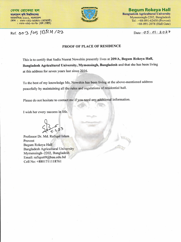 Proof of Residence | PDF