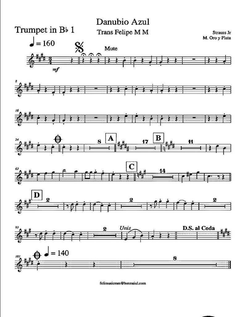 Danubio Azul Trompeta 1 | PDF