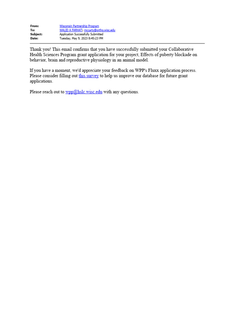 UWM Study Approval | PDF