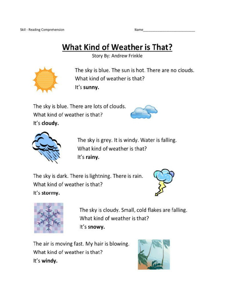Reading The Weather | PDF