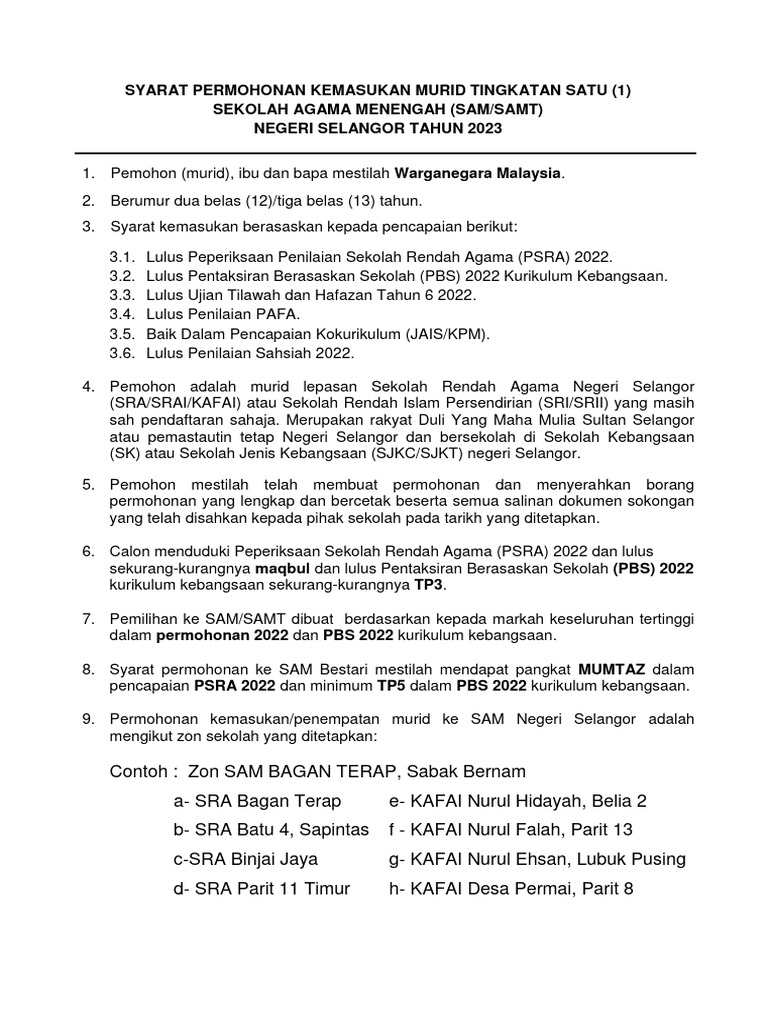 Syarat Dan Makluman Permohonan TKT 1 2023 - Portal - 2 | PDF