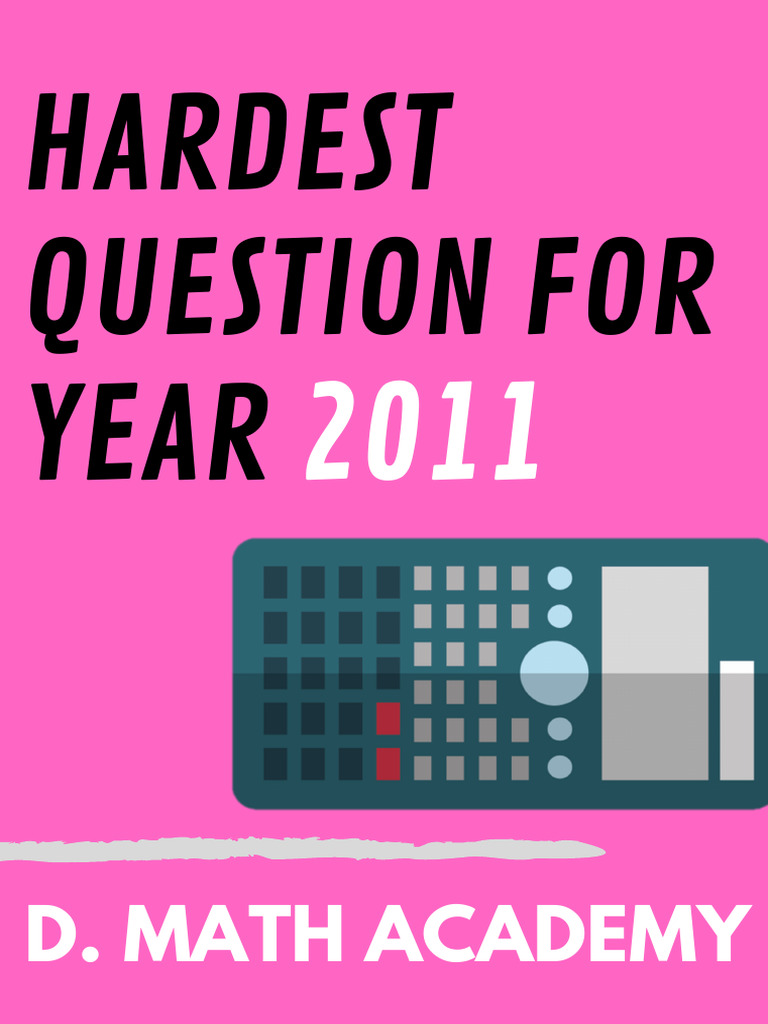CIE IGCSE 0580 - 2011 Hardest Questions Compilation | PDF | Speed | Circle