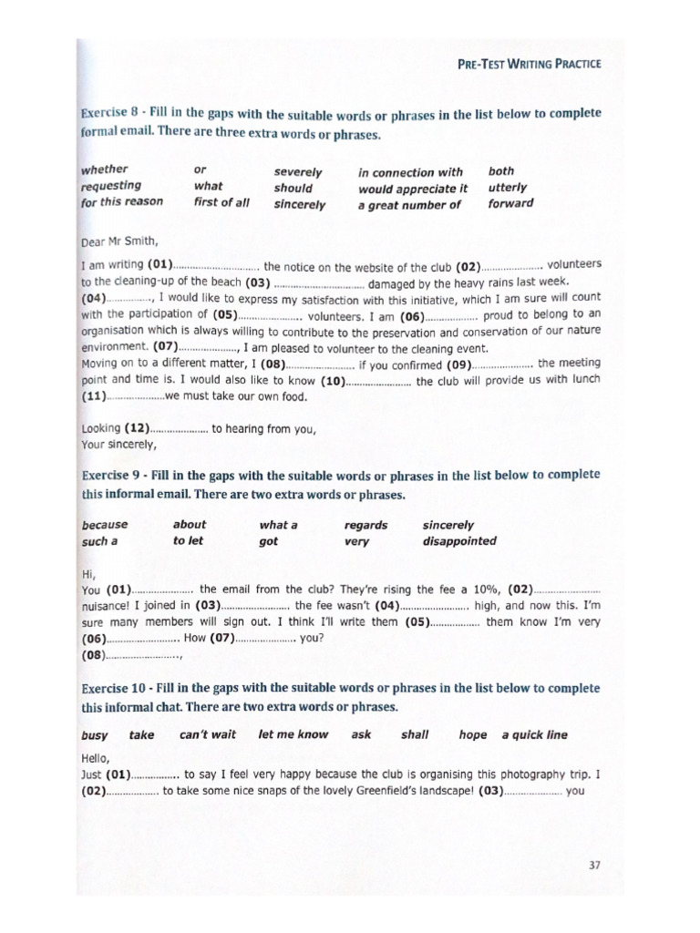 Pre-Test Reading | PDF