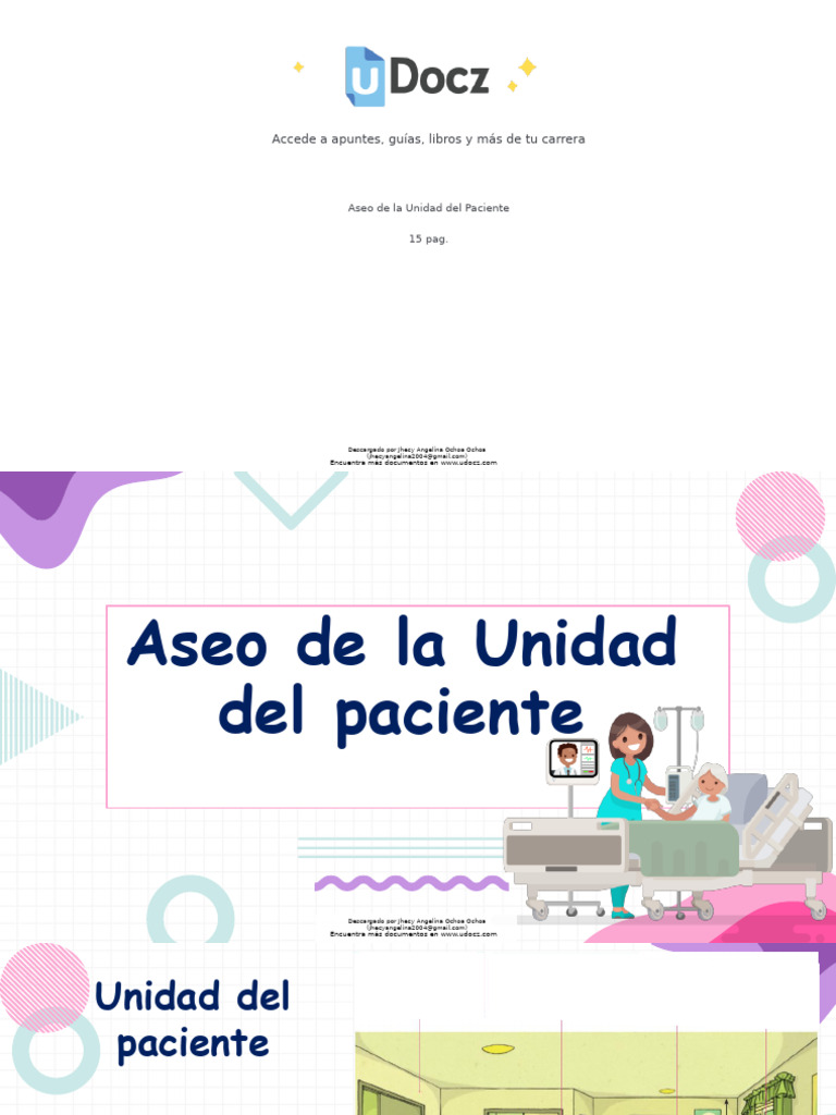 Aseo de La Unidad de 220048 Downloadable 4769512 | PDF | Lavado de ...