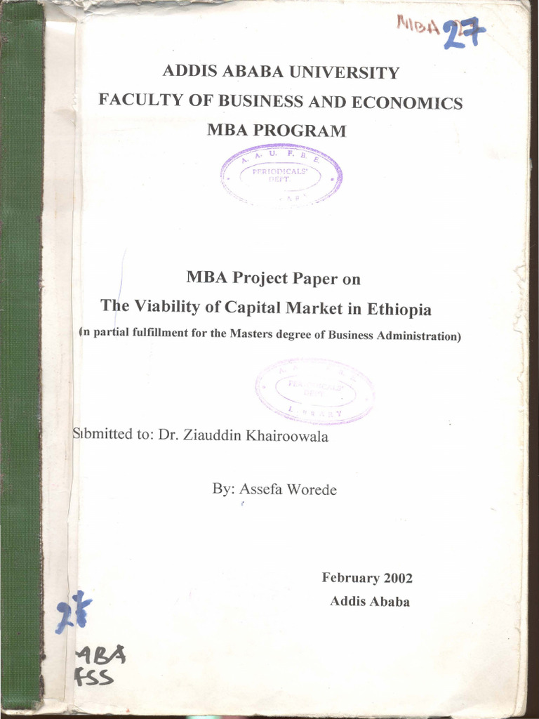 Assefa W Orede | PDF | Financial Markets | Securities (Finance)