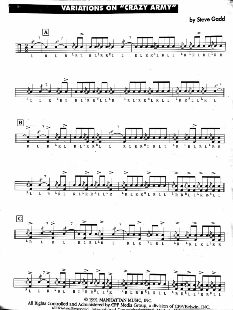 Crazy Army - Steve Gadd-1 | PDF