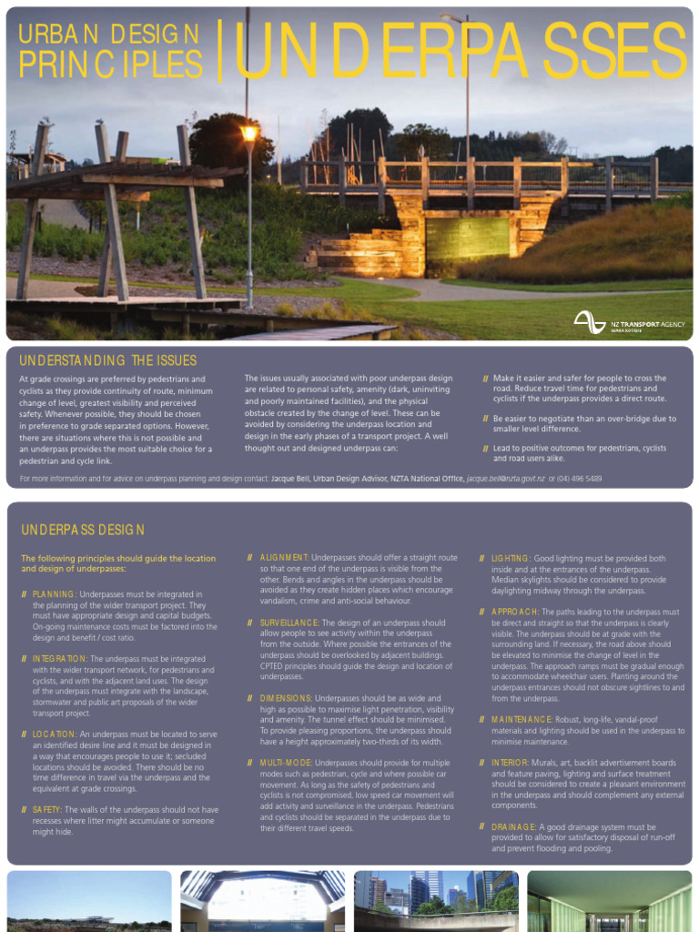 Urban Design Principles Underpasses | PDF