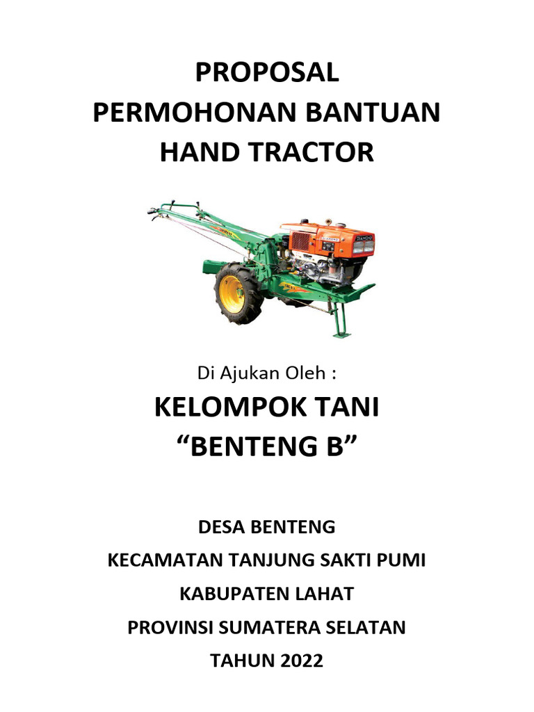 Proposal Tractor | PDF