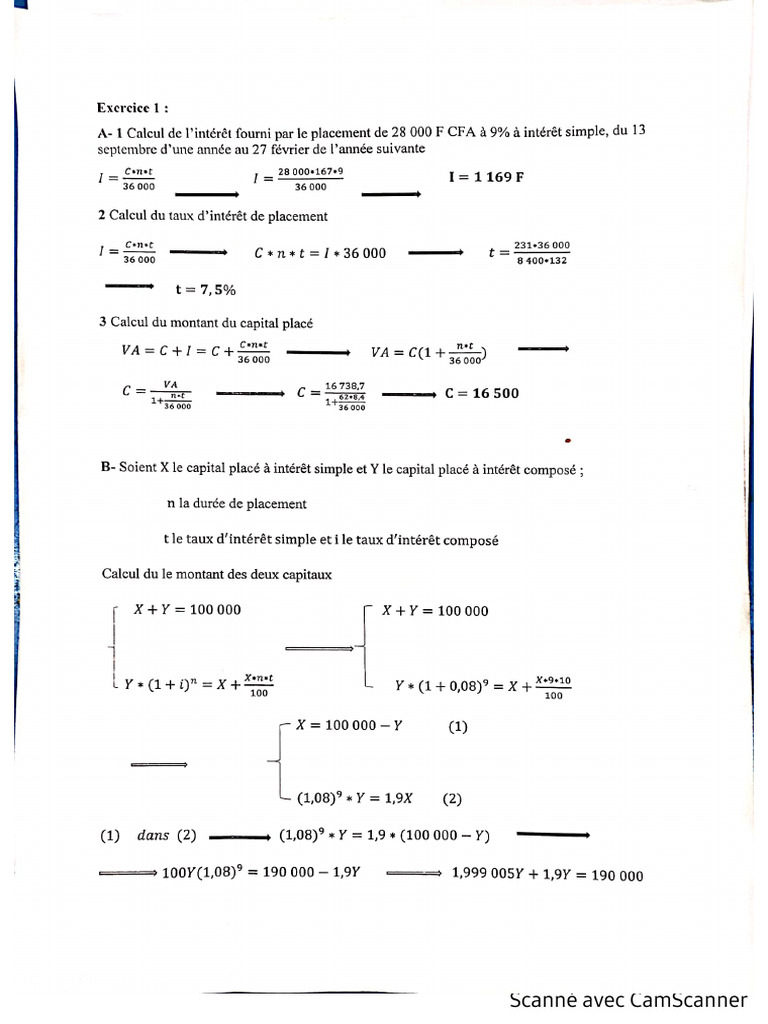Corriger Des TD de Maths Fine | PDF