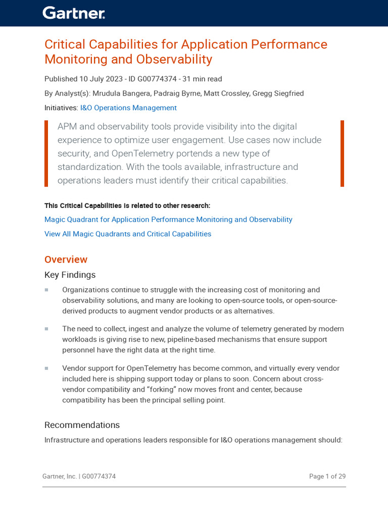 7 Gartner Critical Capabilitie 774374 | PDF | Cloud Computing ...