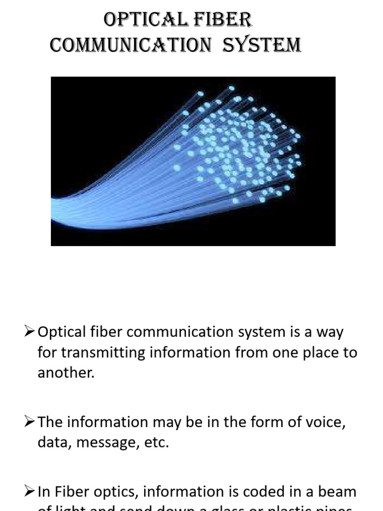 Optical Communication | PDF | Optical Fiber | Fiber Optic Communication