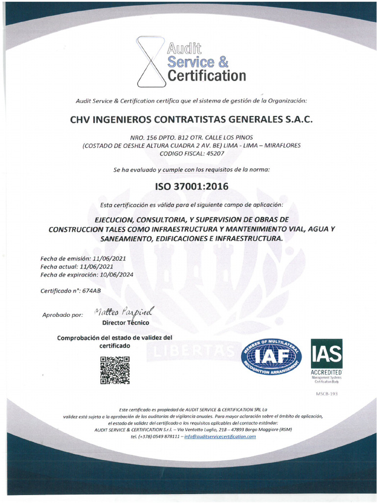 Iso 37001 - 2016 | PDF