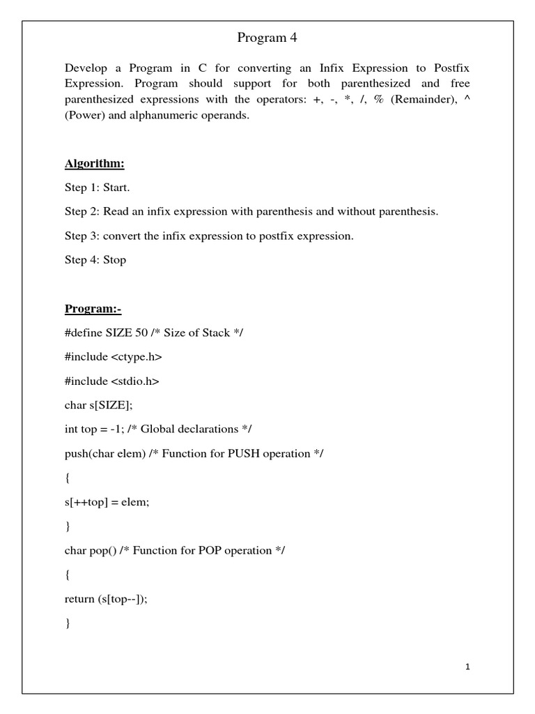 DSA Lab Program - 4 | PDF DSA Lab Program - 4 | PDF