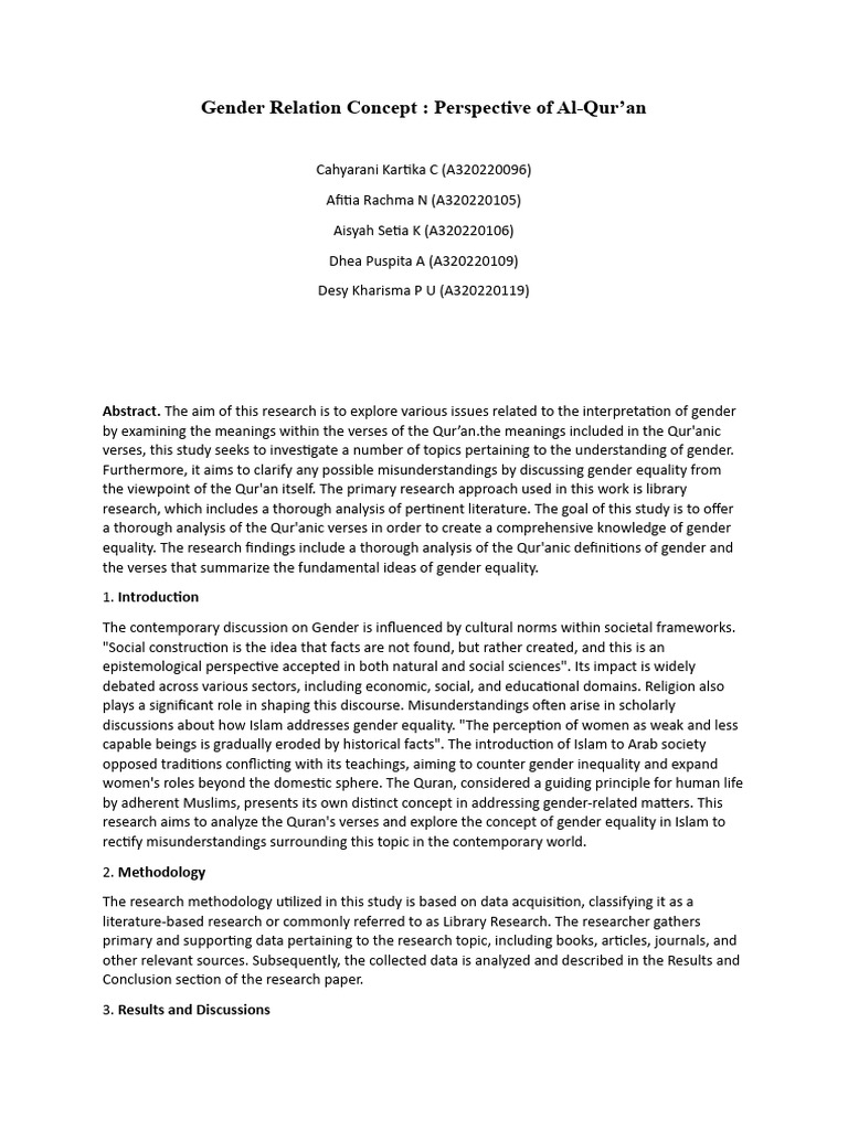 Proposal Istek-Tgl 20 | PDF | Gender | Gender Studies