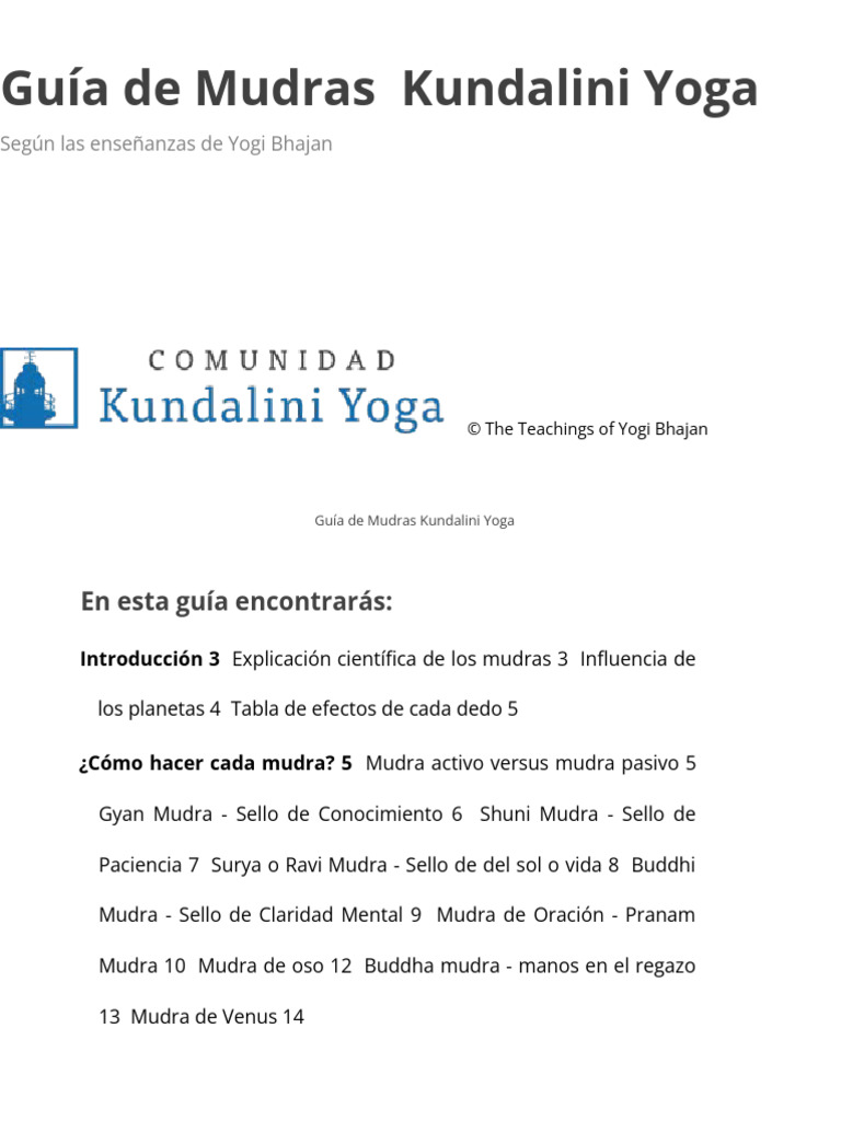 Mudras | PDF