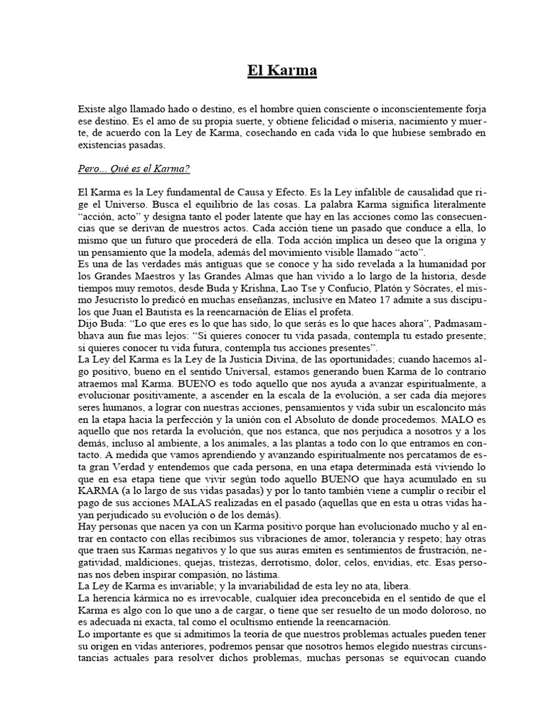 Dama Galadriel - El Karma | PDF