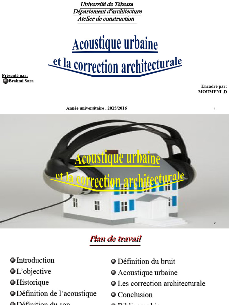 Acoustique Et Correction de Confort | PDF | Son | Bruit