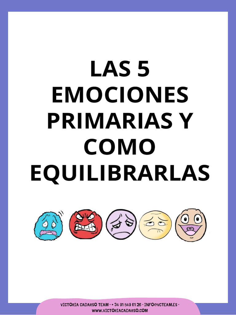 Las 5 Emociones Primarias y Como Equilibrarlas | PDF