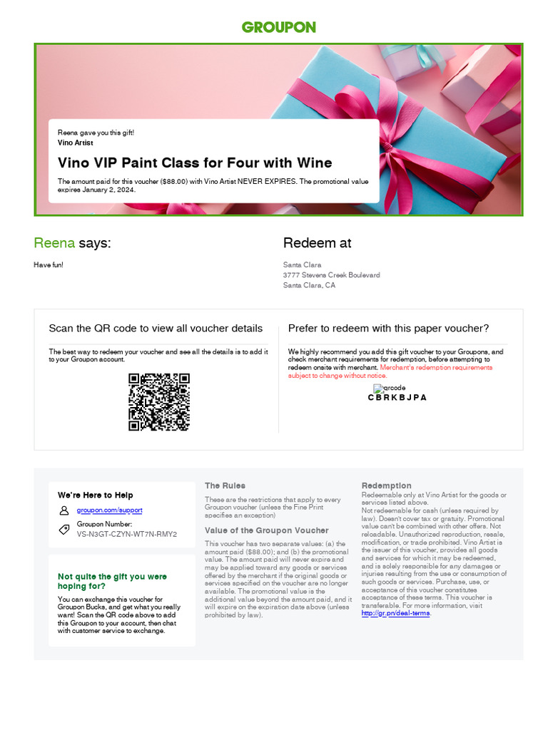 Painting Groupon | PDF | Qr Code | Economies