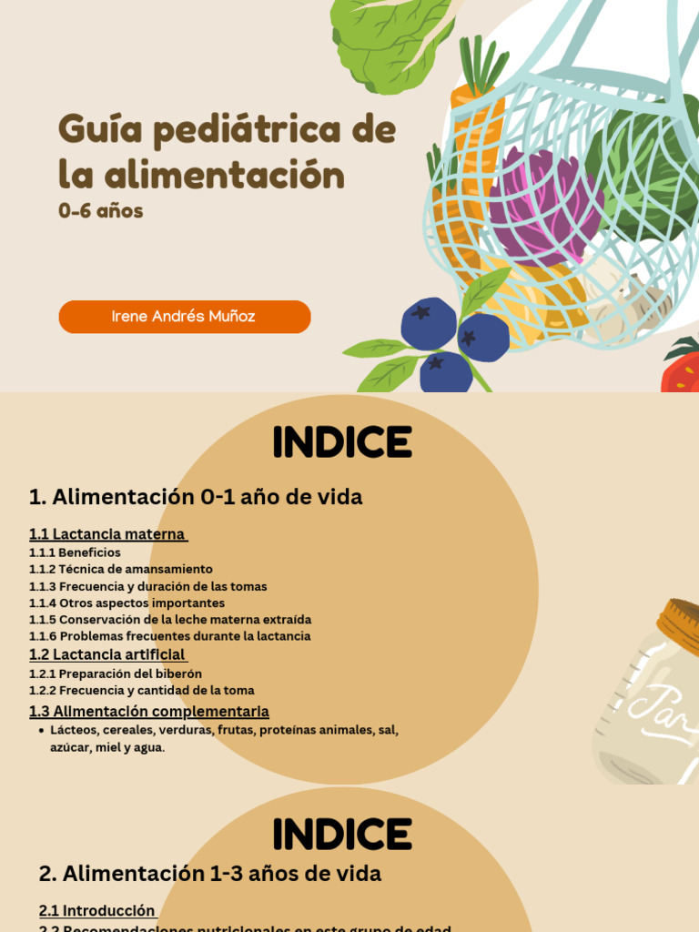 Guía pediátrica de la alimentación | PDF | Desorden alimenticio | Veganismo