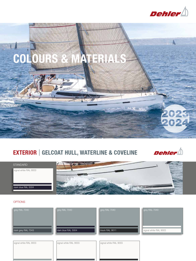 Sailboat Hull Color Options | PDF
