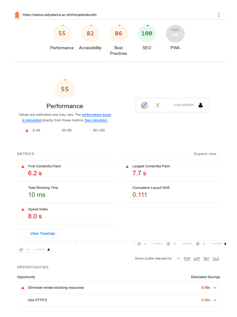 Siakad Performance | PDF | Hypertext | Software Development