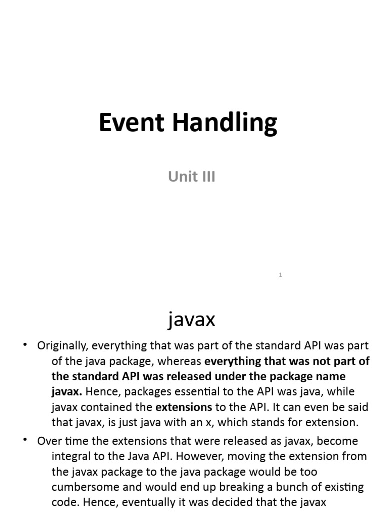 Event Handling Pdf Method Computer Programming Class Computer Programming