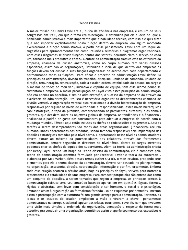 teoria classico | PDF | Teoria | Pensamento