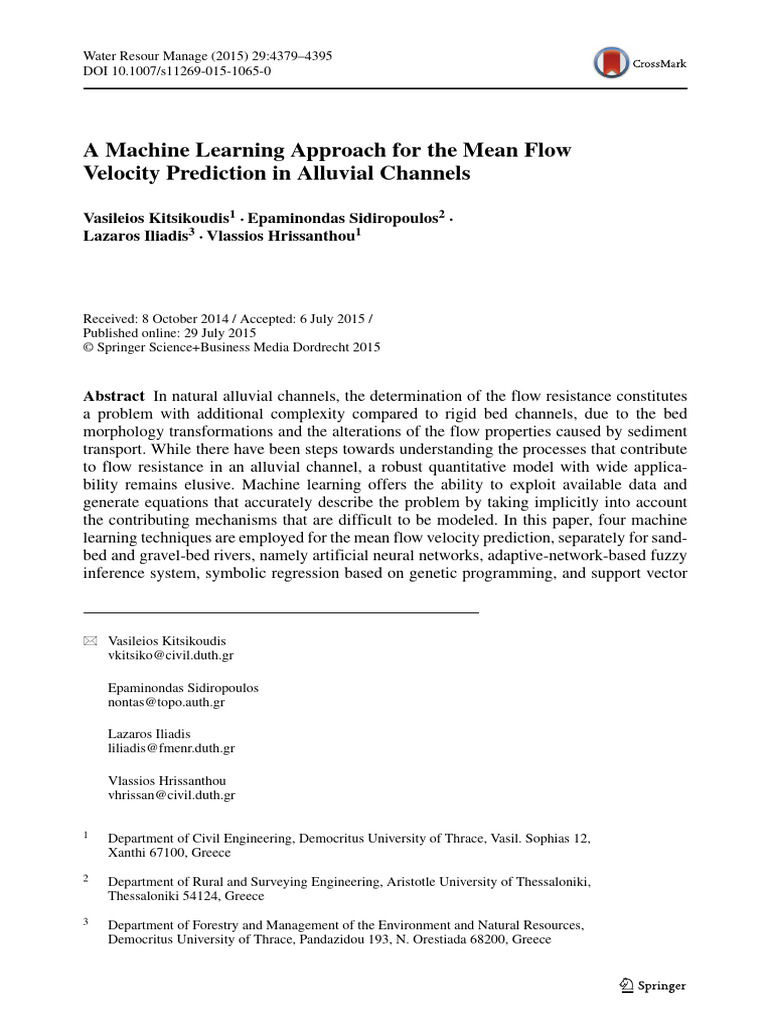 A Machine Learning Aprouch | PDF | Machine Learning | Cross Validation (Statistics)