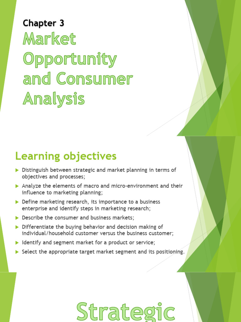 Chapter 3 - Market Opportunity and Consumer Analysis | PDF | Behavior ...