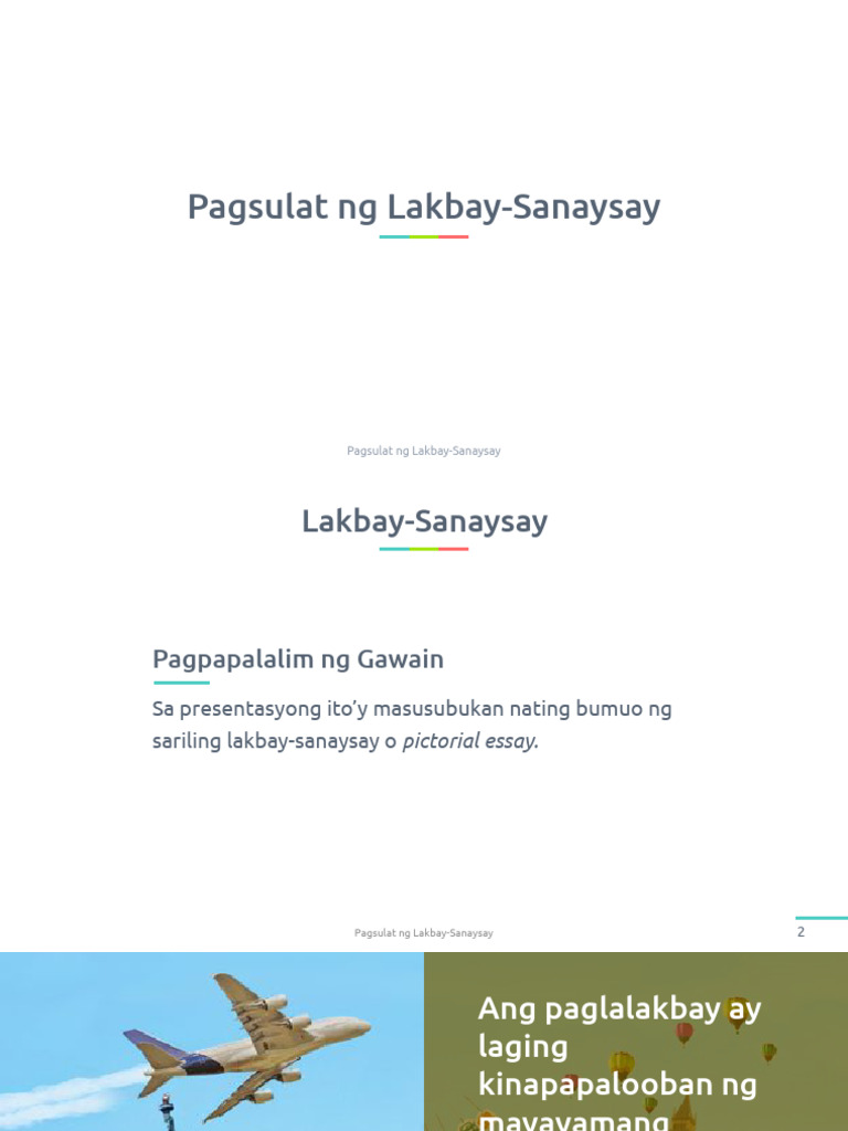 Pagsulat NG Lakbay Sanaysay (3) - 1 | PDF